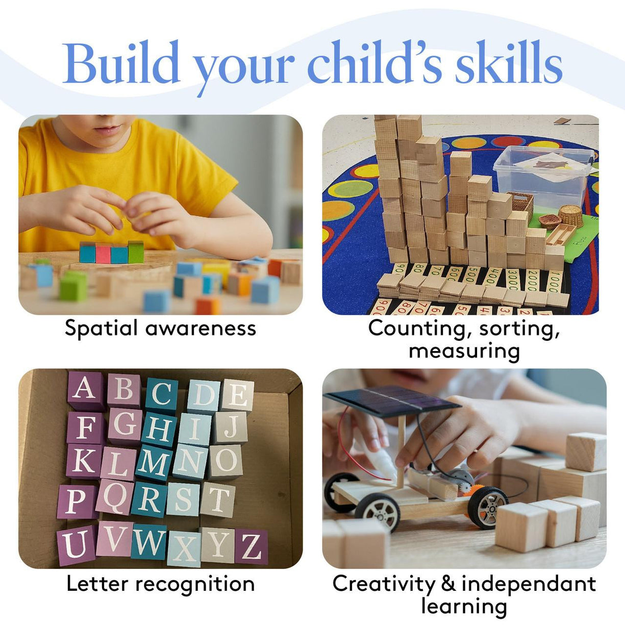 Wooden Blocks & Wood Cubes | Woodpeckers Crafts