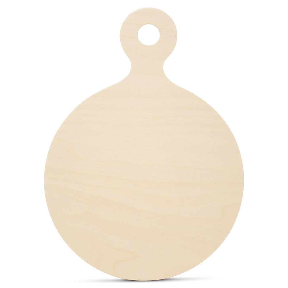 Large Round Cutting Board With Handle | Woodpeckers Crafts ...