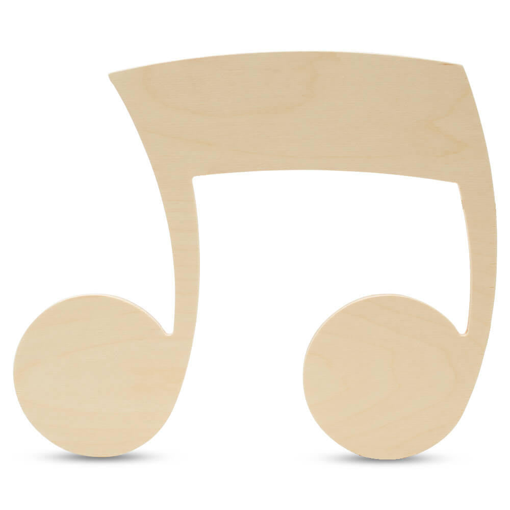 Wooden Musical Notes Cutout, 12" x 10" | Woodpeckers Crafts