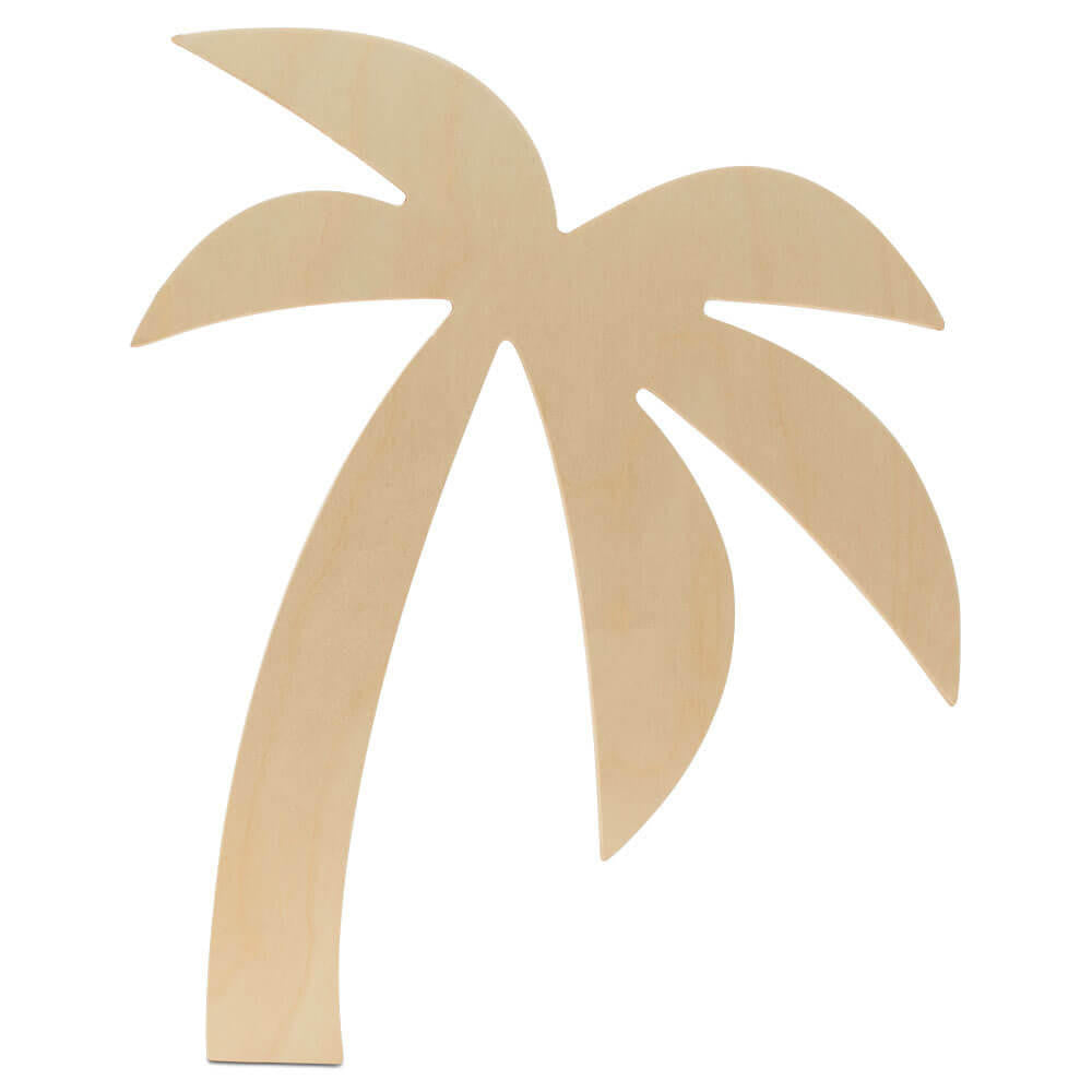 Unfinished Wood Palm Tree Summer Cutout, 12” | Woodpeckers Crafts