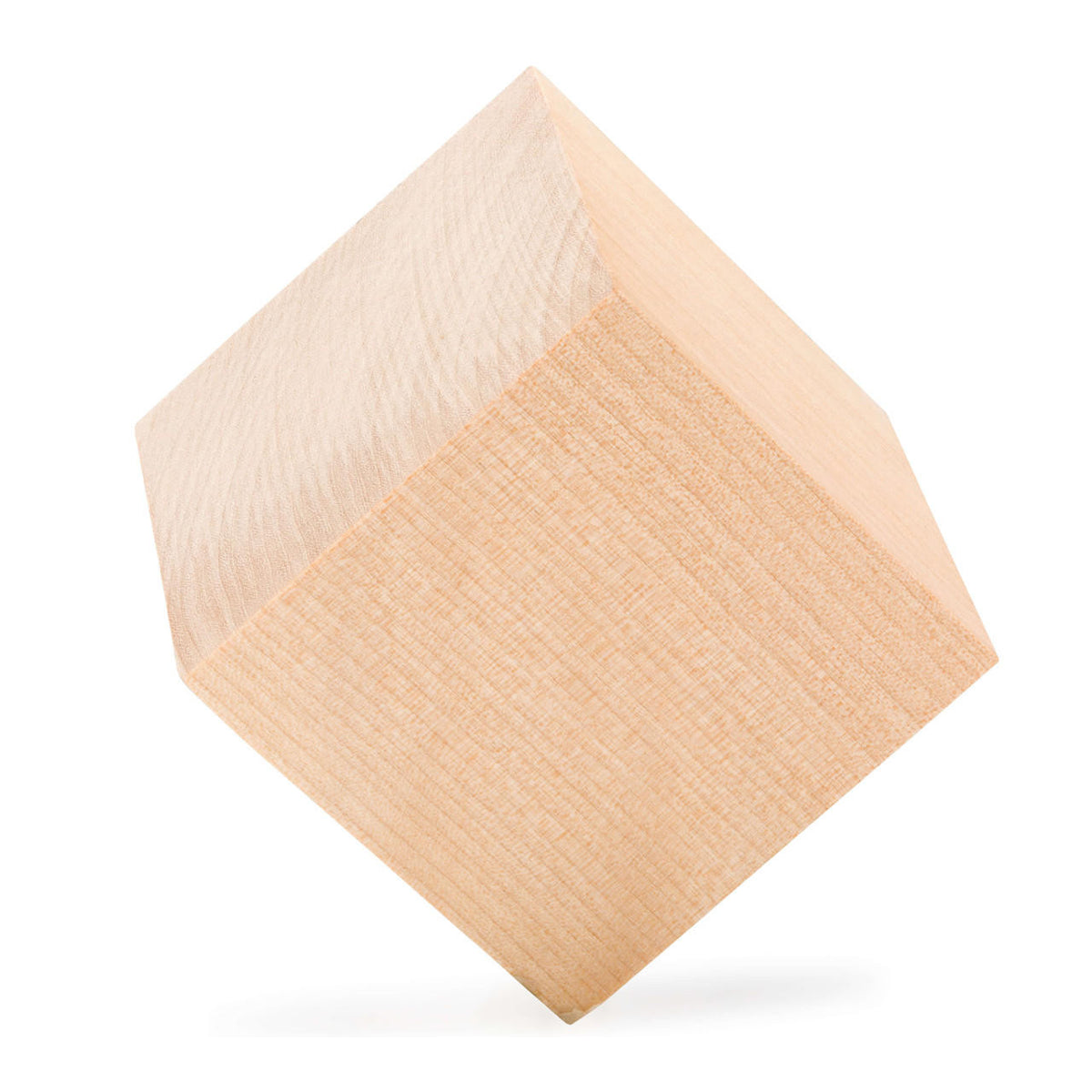 2-1/2” Unfinished Wooden Block, Solid Birch Hardwood | Woodpeckers Crafts