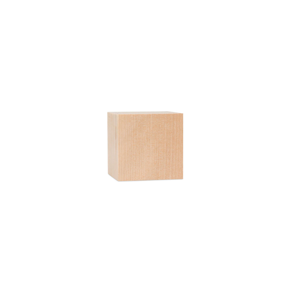 3/4” Unfinished Wooden Cube, Solid Birch Hardwood | Woodpeckers Crafts