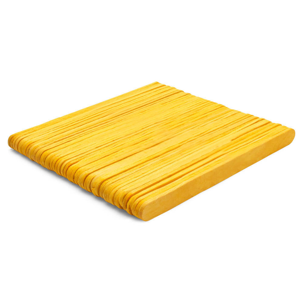 Wood Craft Popsicle Sticks 4-½”, Yellow | Woodpeckers Crafts
