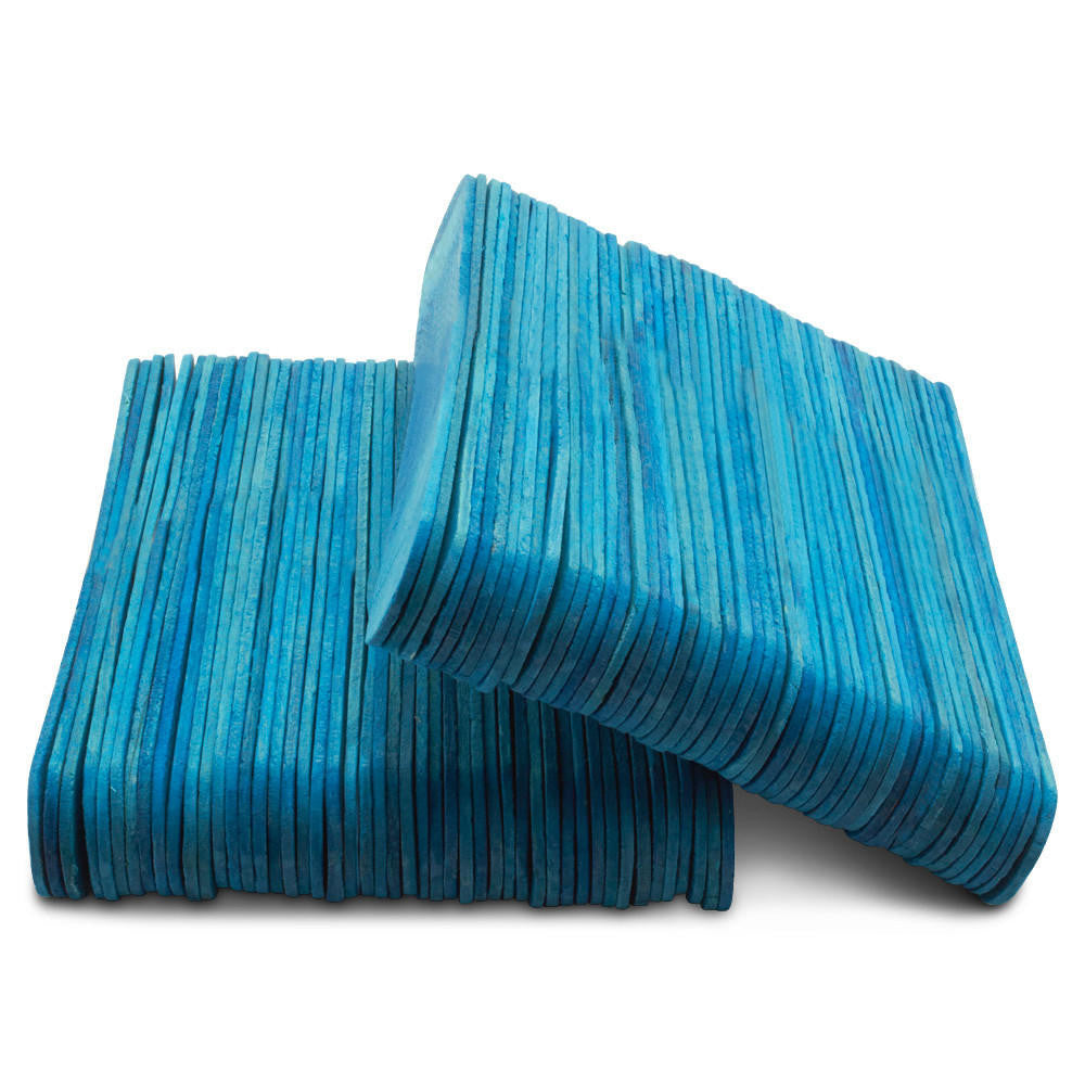 Jumbo Colored Popsicle Sticks 6”, Blue | Woodpeckers Crafts