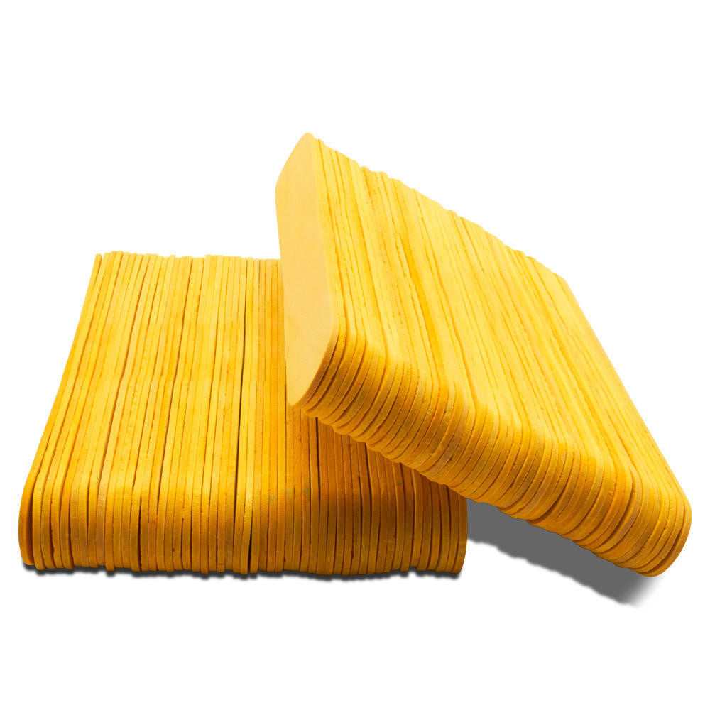 100 Jumbo Wooden Craft Sticks 6”, Yellow |Woodpeckers Crafts