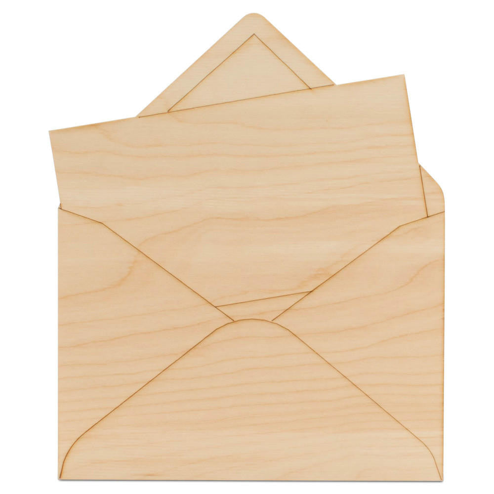 Wood Envelope with Card Valentine Cutout |Woodpeckers Crafts