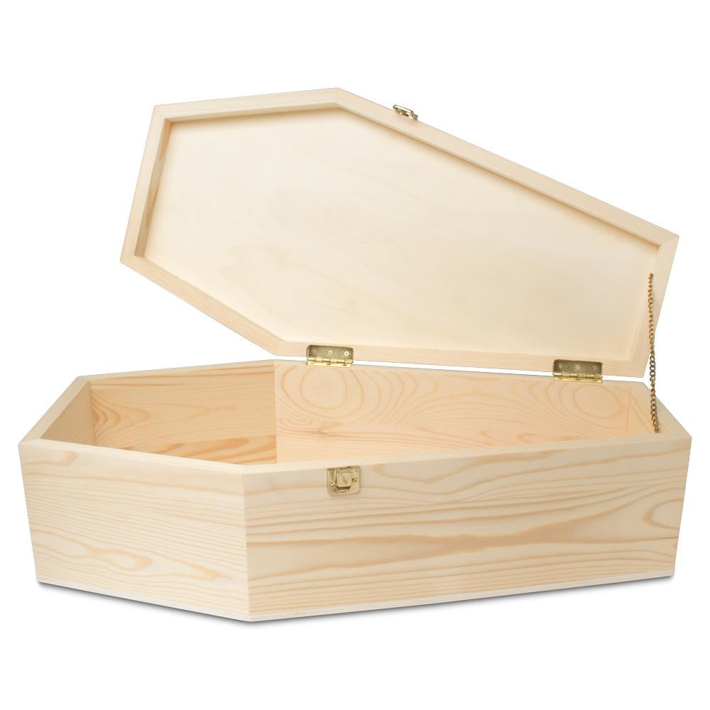 DIY Wooden Coffin Boxes for Halloween | Woodpeckers Crafts