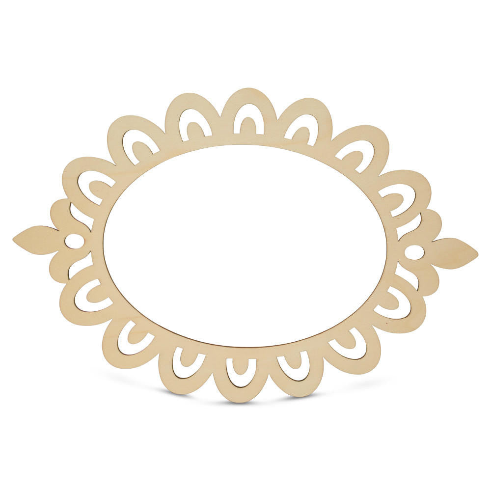 Oval Decorative Frame , 7-1/2” X 11”, 3/16" Thick | Woodpeckers Crafts