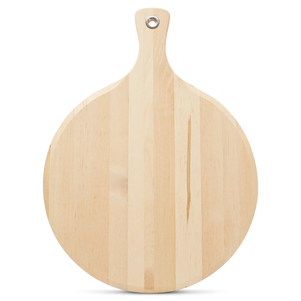 Round Wood Cutting Board with Handle | Woodpeckers Crafts