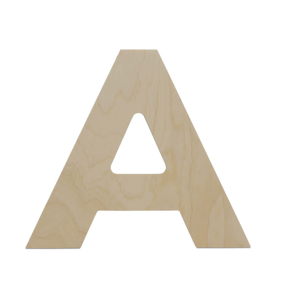 Wood Cutout Letter A, 12” | Woodpeckers Crafts