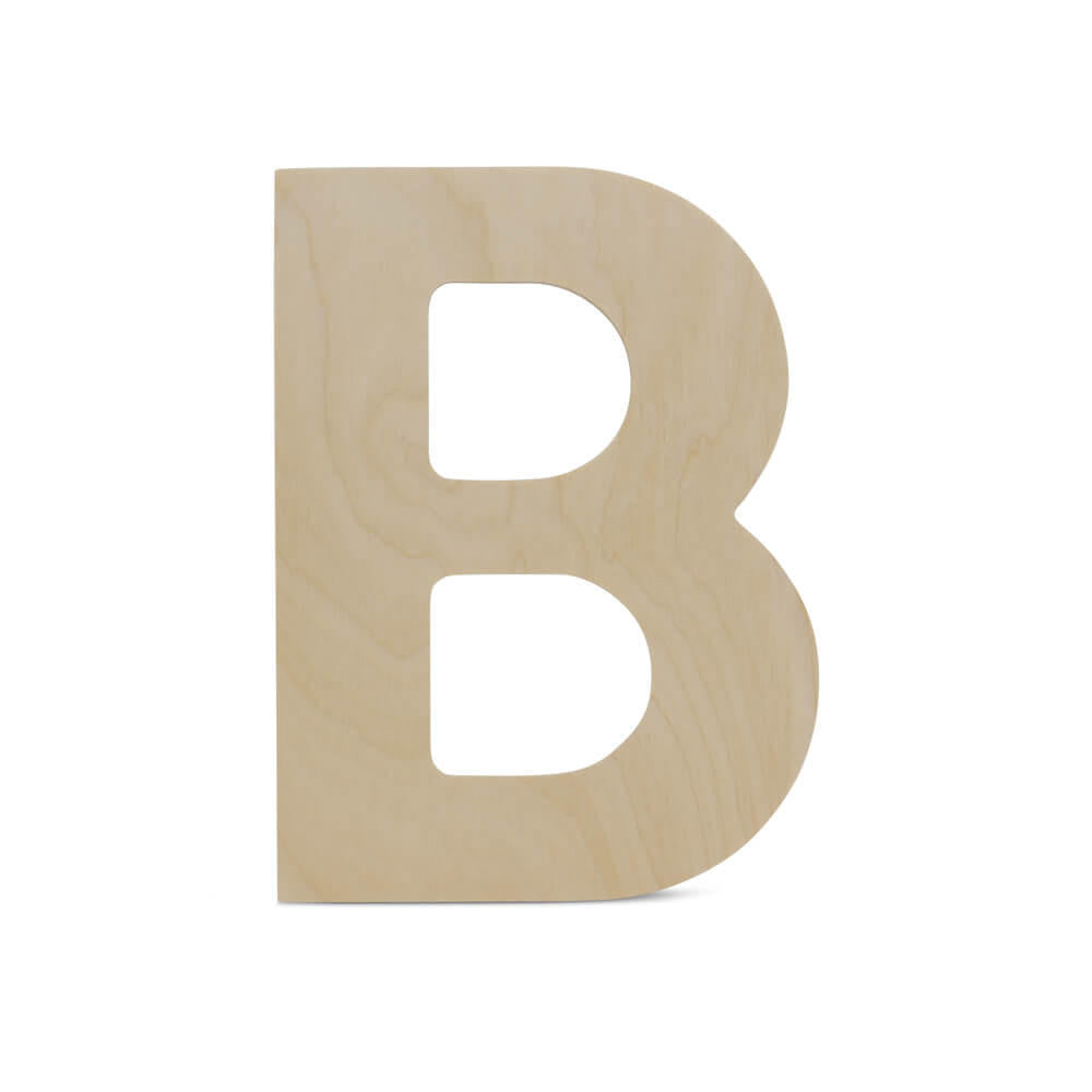 Wood Cutout Letter B, 8” | Woodpeckers Crafts