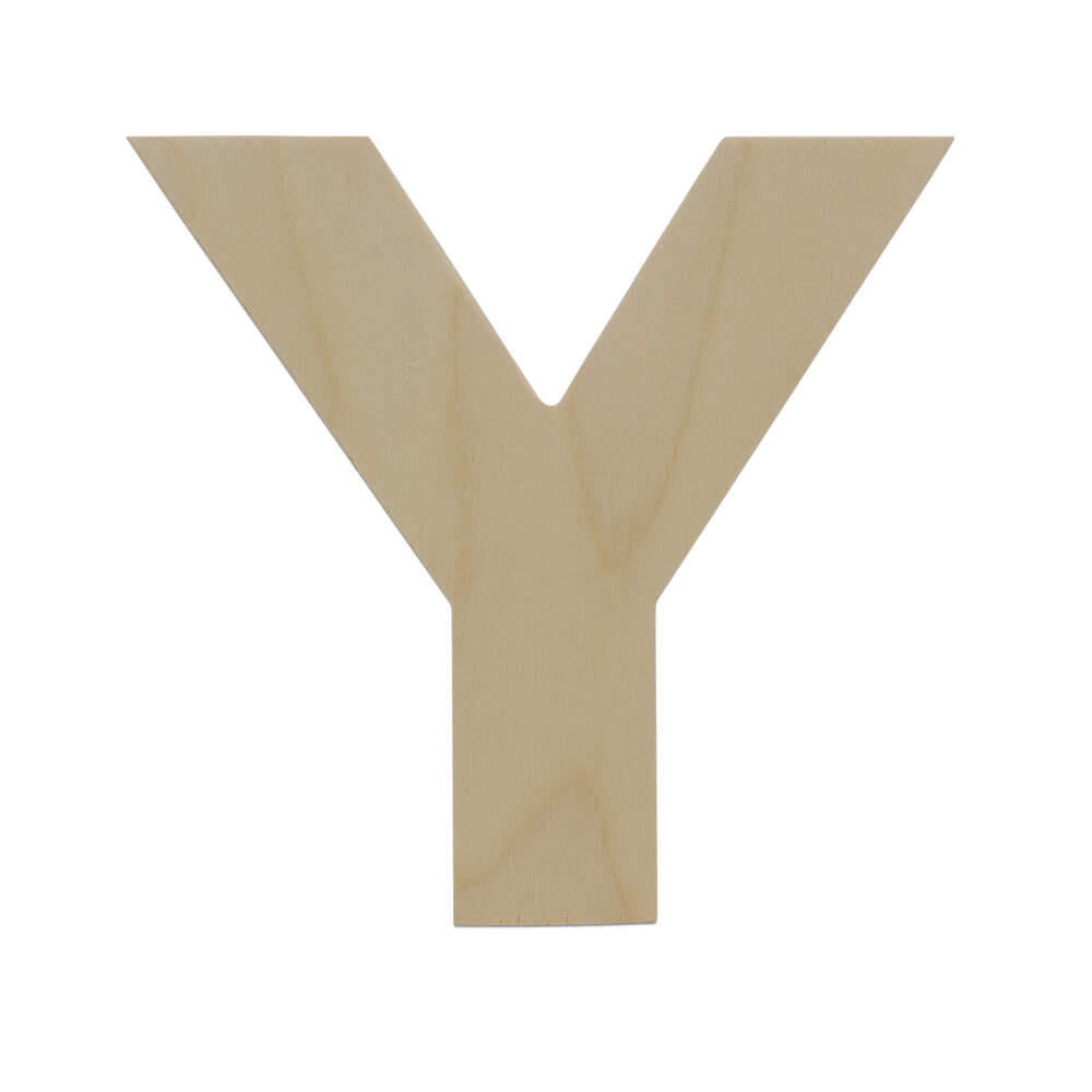 Wood Cutout Letter Y, 8” | Woodpeckers Crafts