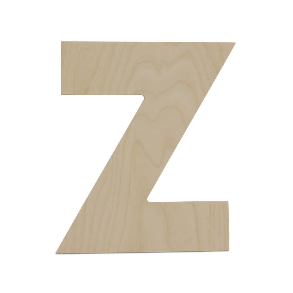 Wood Cutout Letter Z, 8” | Woodpeckers Crafts