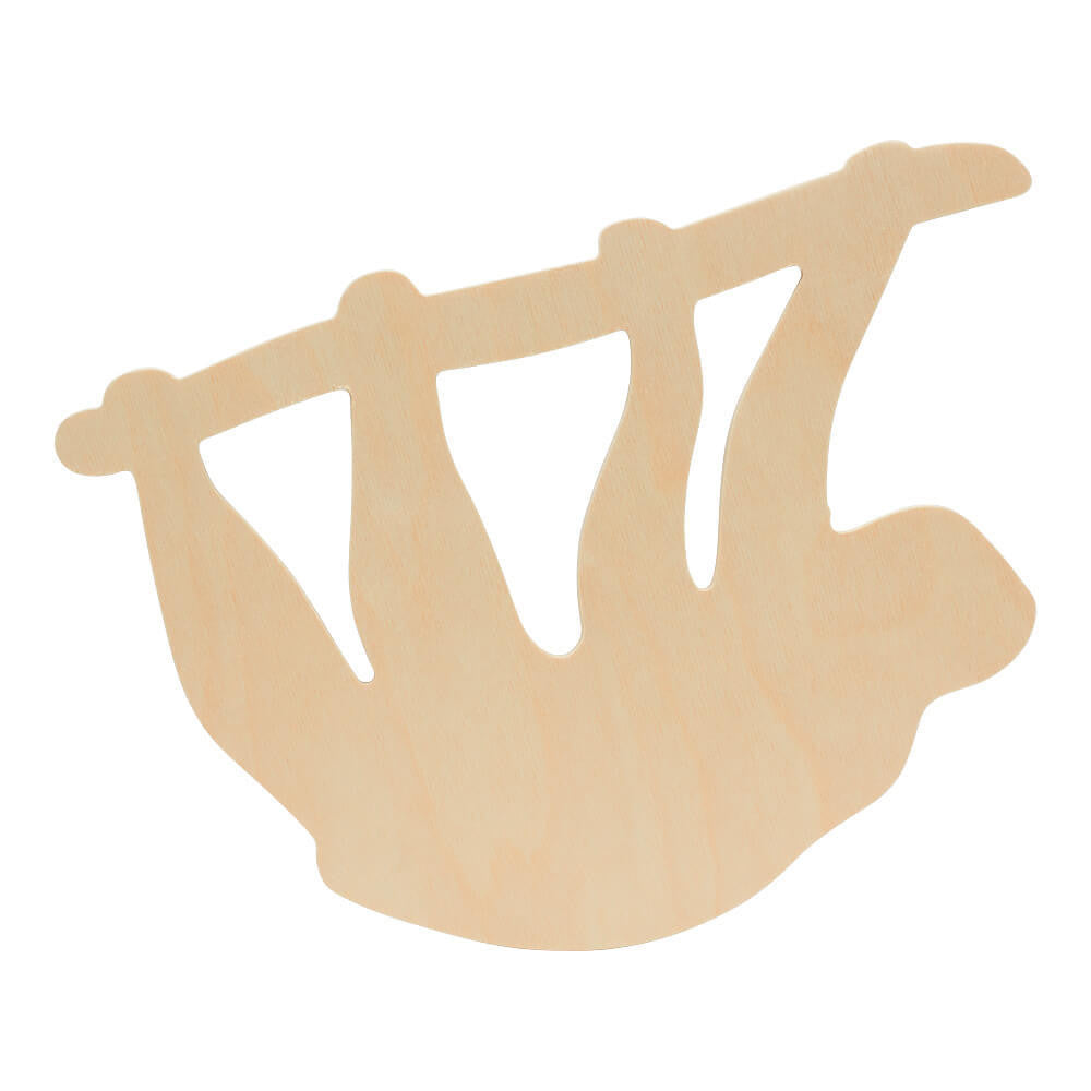 Sloth Wooden Cutout, 13” | Woodpeckers Crafts