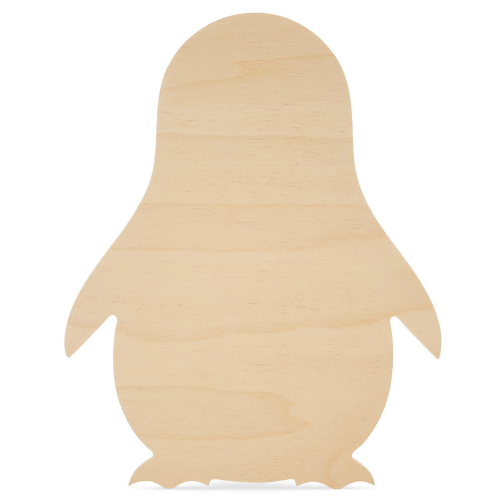 Penguin Wood Cutout 12”, Unfinished | Woodpeckers Crafts